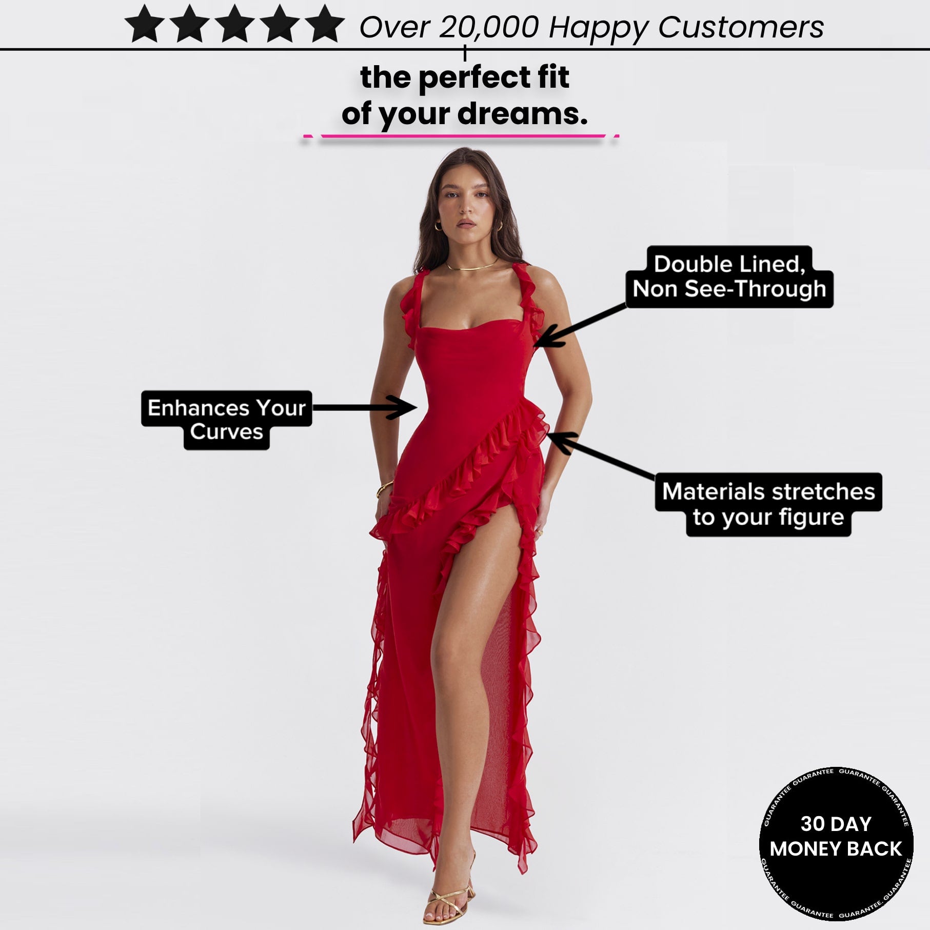 Viral Ruffle Maxi Dress – Shevella™
